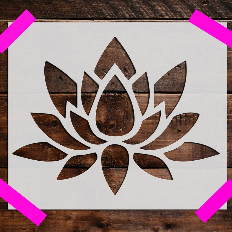 Lotus Drawing Stencils - Etsy