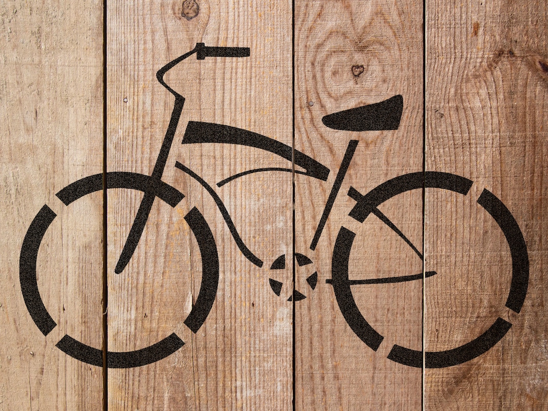 Bicycle Stencil, Reusable Bicycle Stencil, Art Stencil, DIY Craft ...