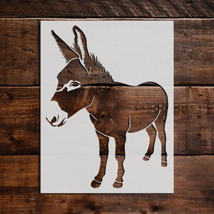 Donkey Stencil - Reusable Donkey Stencil - Art Stencil -DIY Craft ...