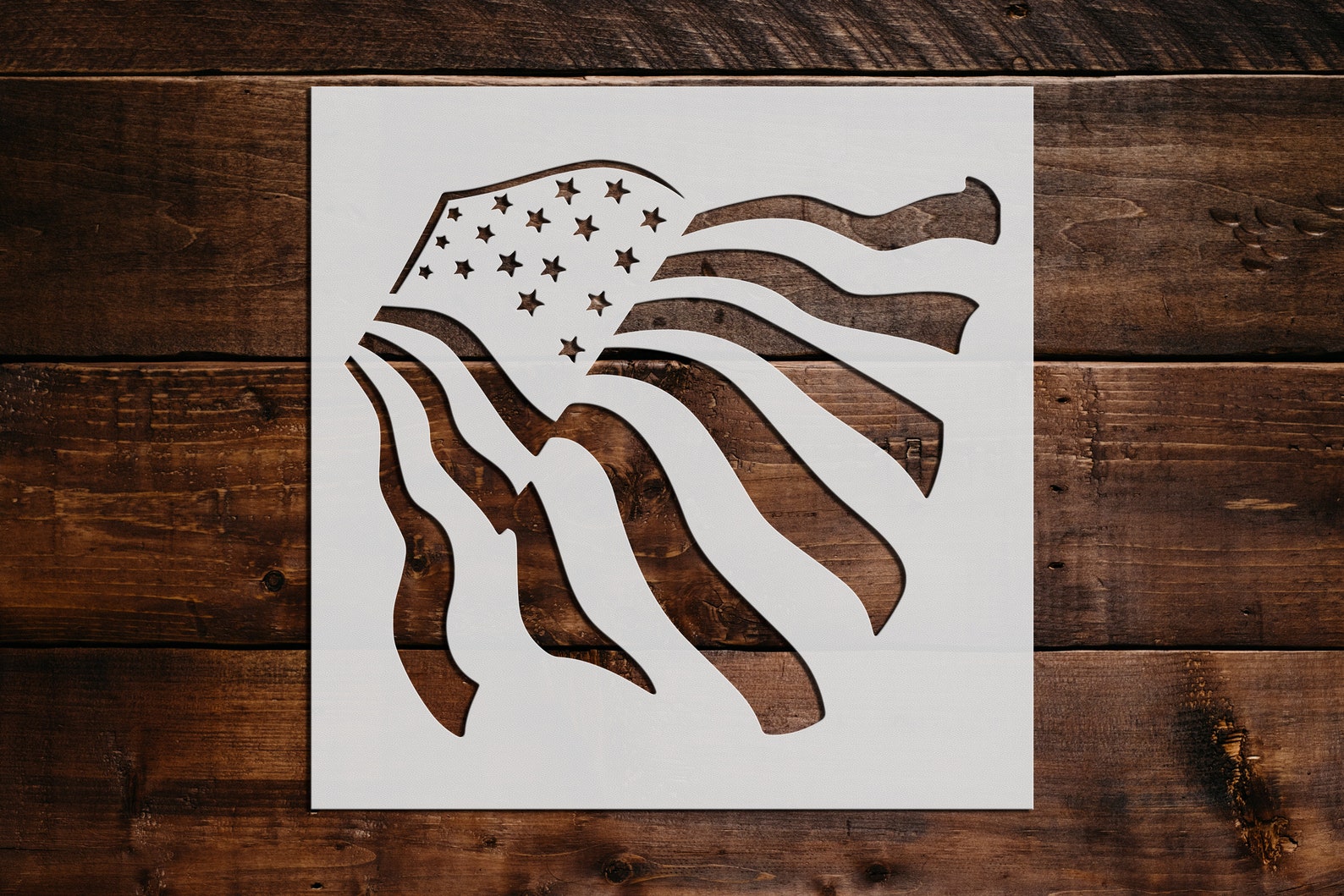 American Flag Stencil, Reusable American Flag Stencil, Art Stencil ...
