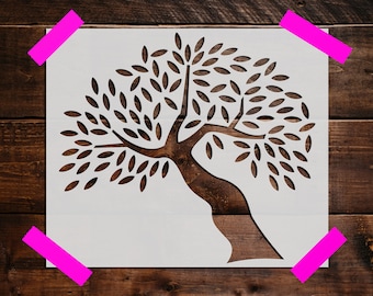 Tree Design Stencil Reusable Tree Design Stencil Art | Etsy