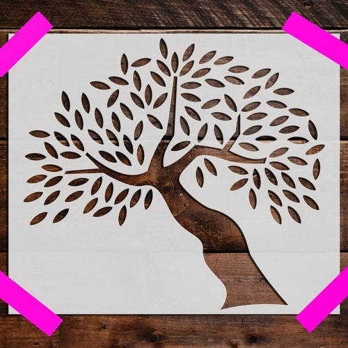 Tree Stencil Reusable Tree Stencil DIY Craft Stencil Large - Etsy