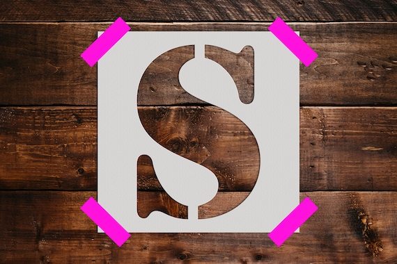 Letter S reusable Stencil Art Stencil Craft Stencil - Etsy