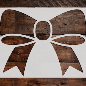 Bow Stencil, Reusable Bow Stencil, DIY Craft Stencil, Large Bow Stencil ...