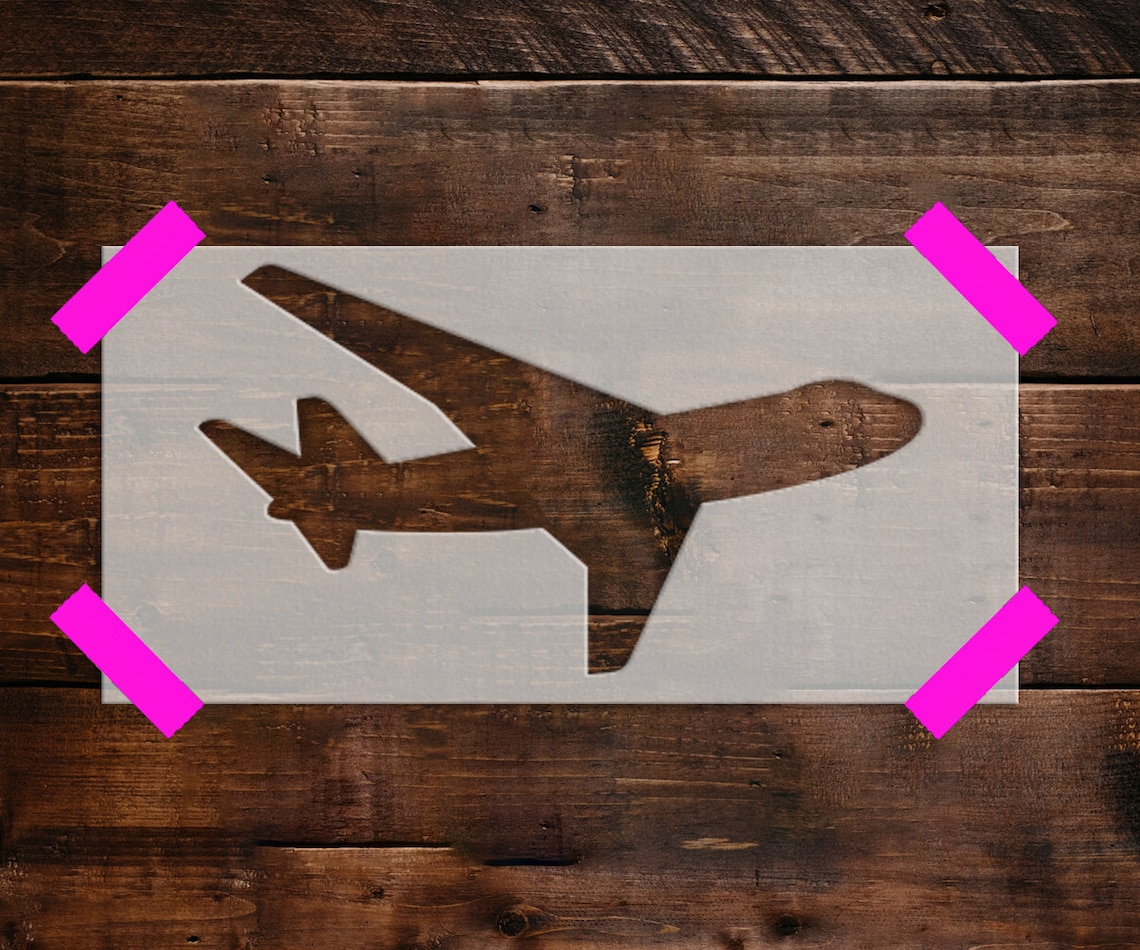 Airplane Stencil Airplane Stencils Plane Stencil Reusable - Etsy