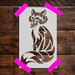 Fox Stencil Reusable Fox Stencil Art Stencil DIY Craft Stencil, Large ...