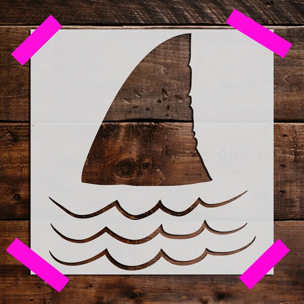 Large Shark Stencil - Etsy