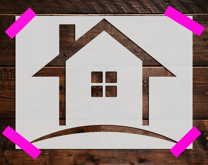 House Stencil Reusable House Stencil Art Stencil DIY Craft Stencil ...