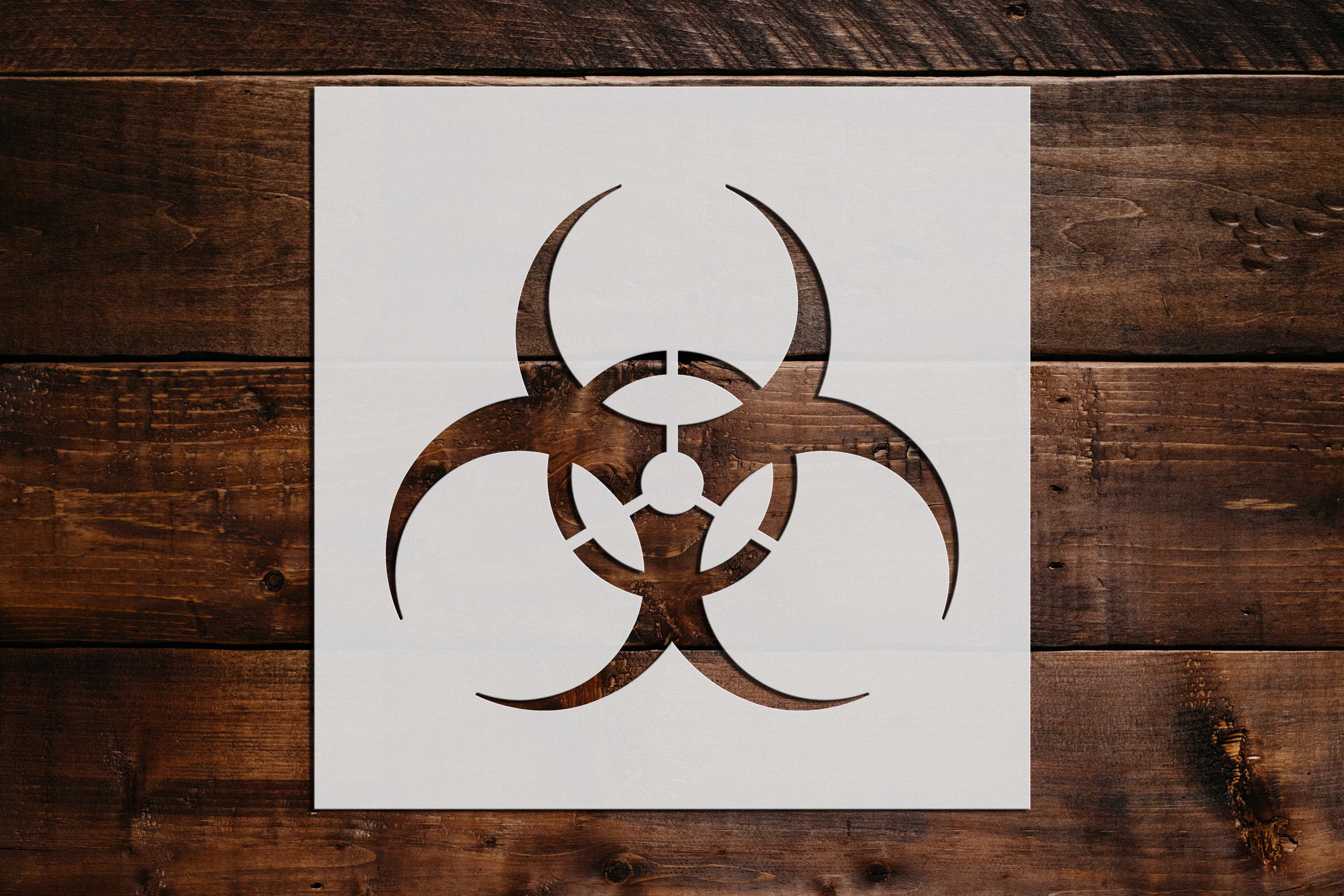 Biohazard Stencil Reusable Biohazard Stencil Art Stencil - Etsy