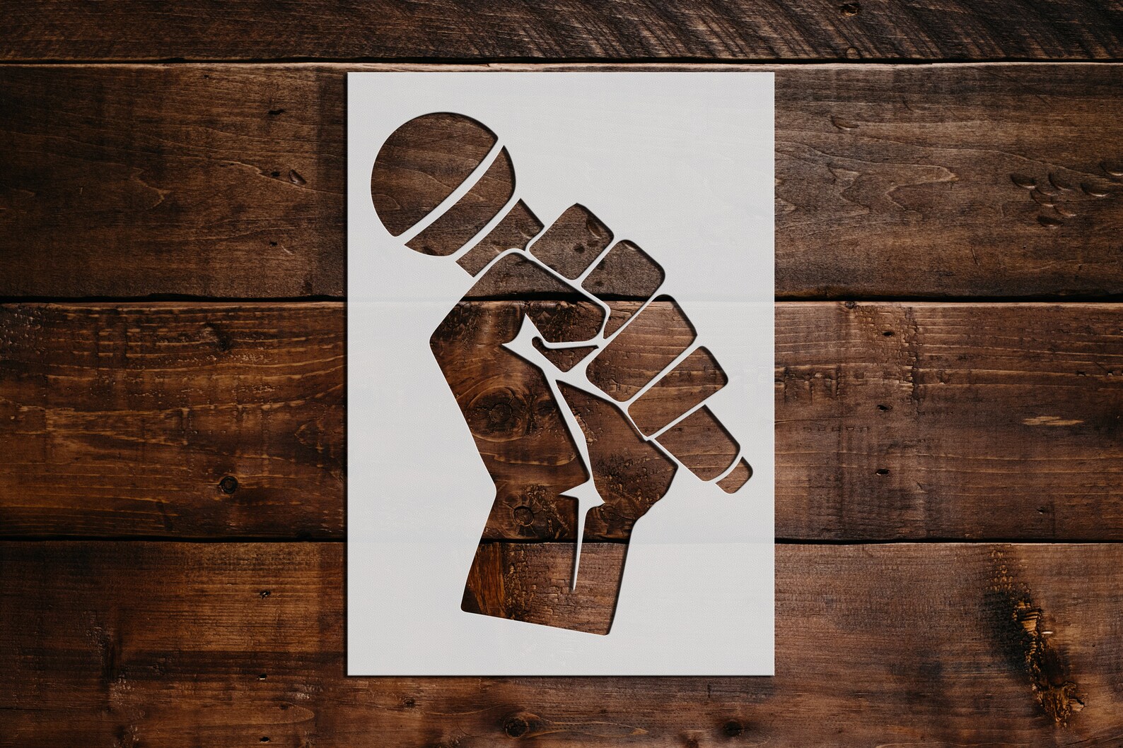 Microphone Stencil Reusable Microphone Stencil DIY Craft - Etsy