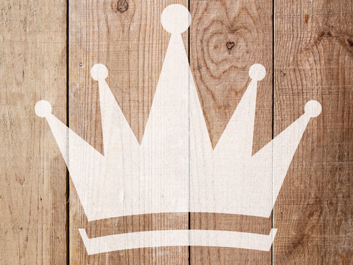 Crown Stencil Reusable Crown Stencil DIY Crafts Large Crown - Etsy