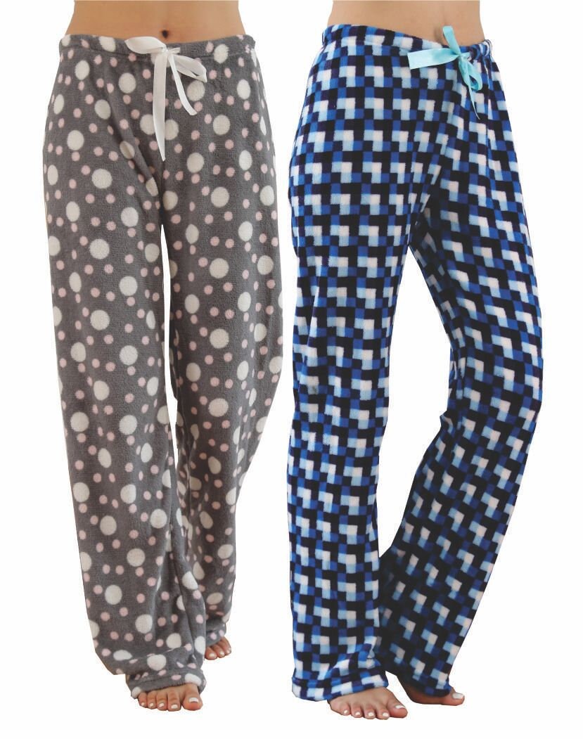 2 Pack Women’s Soft Plush Fleece Pajama Pants, Pattern 17 - 24 - Etsy