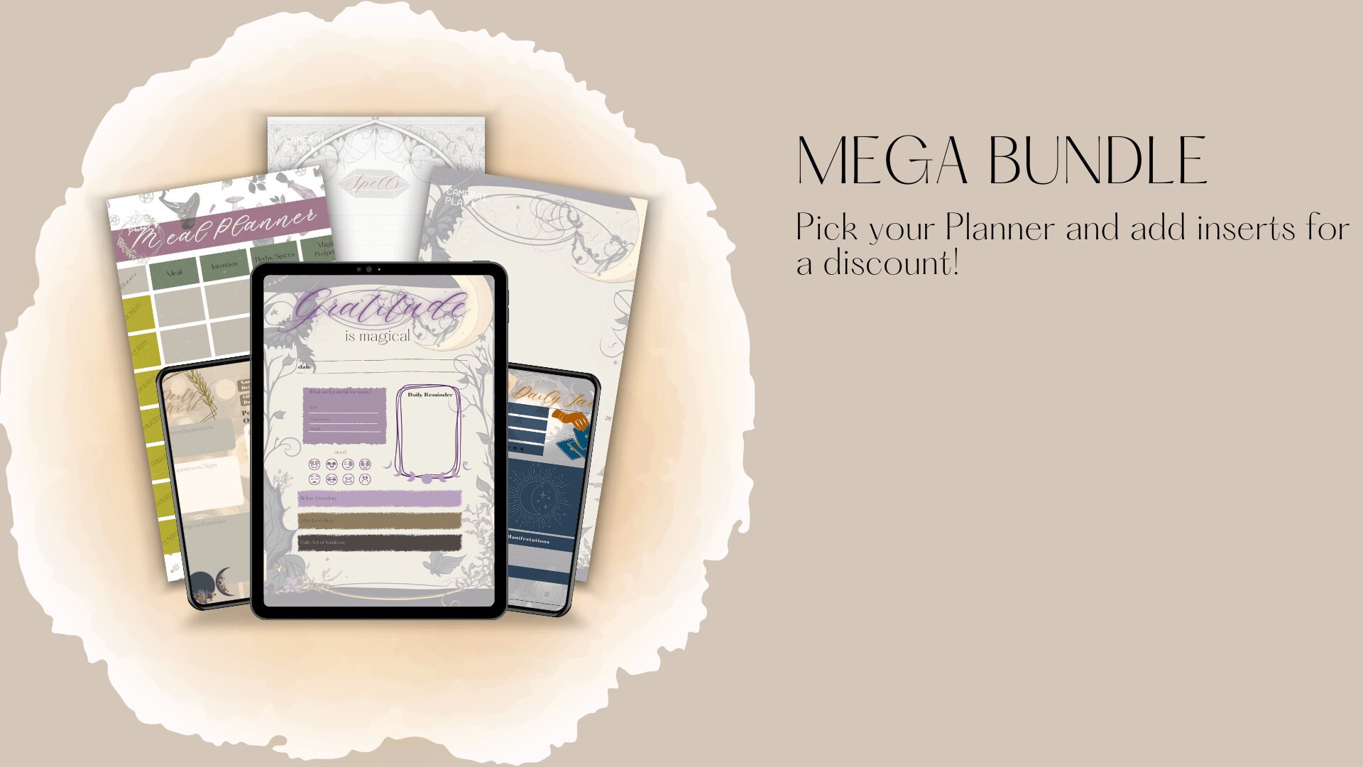 Witchy Planner MEGA Bundle - Digital Printable Planners for Pagans ...