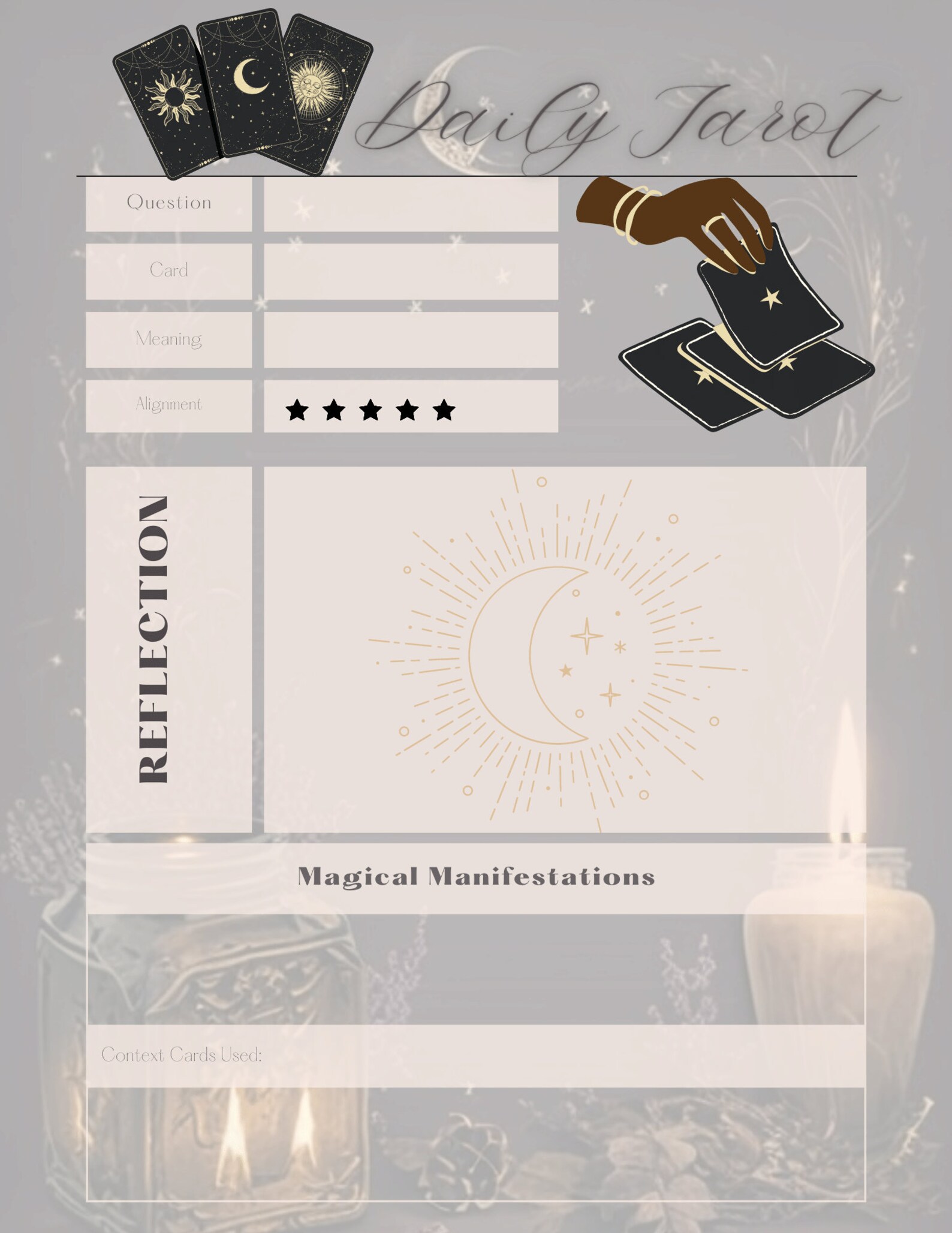 Witchy Planner Inserts Bundle - Digital Printable Planners for Pagans ...