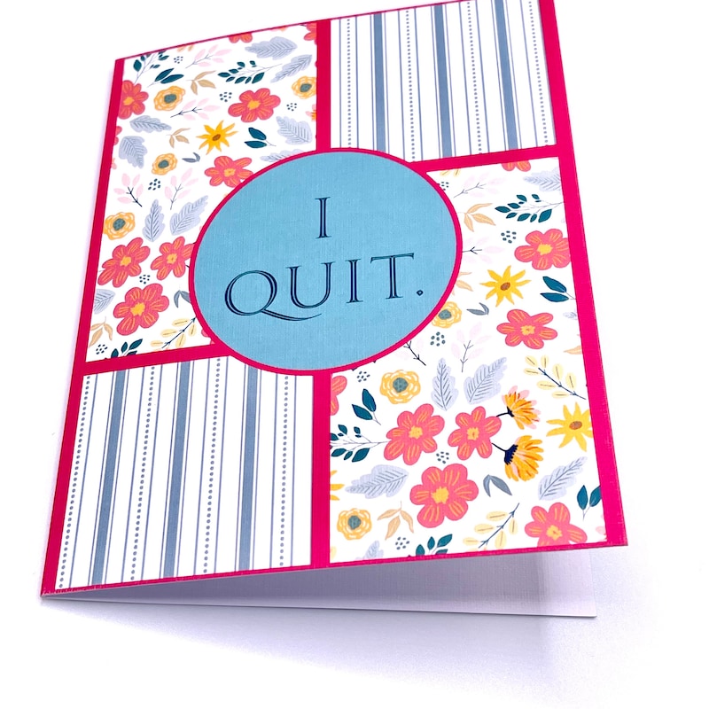 I Quit Card - Etsy