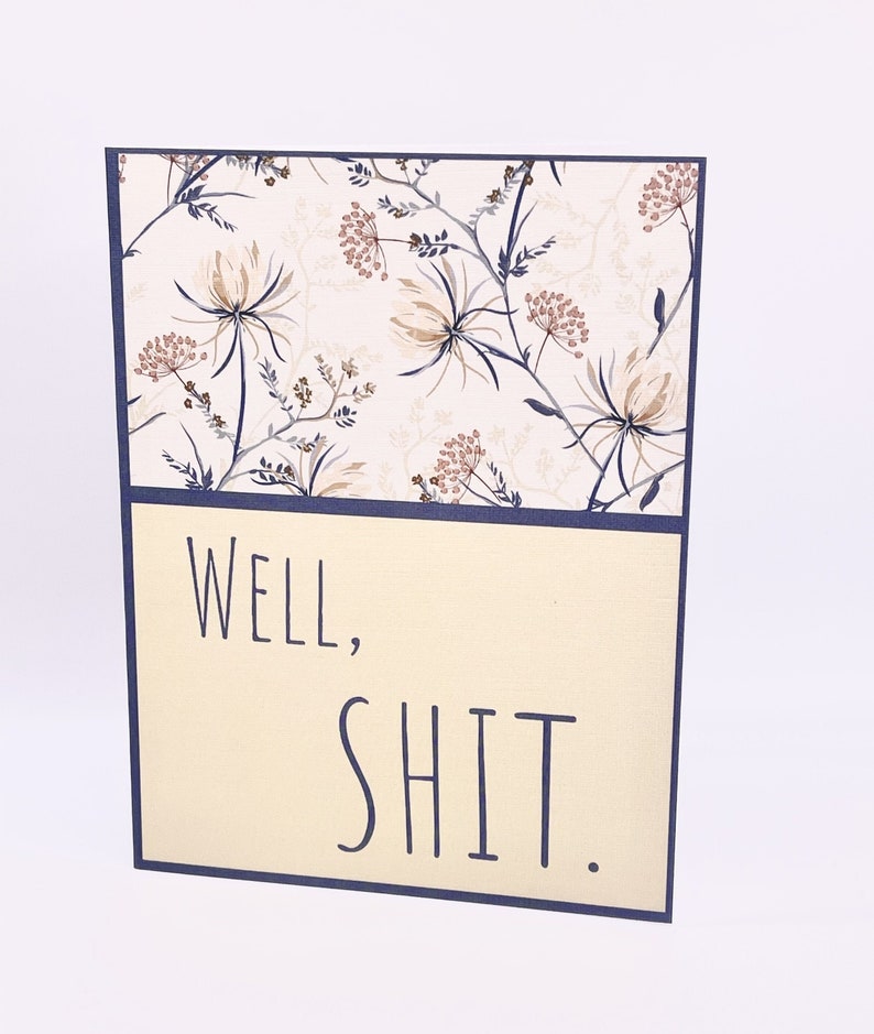 Well, Shit Greeting Card - Etsy