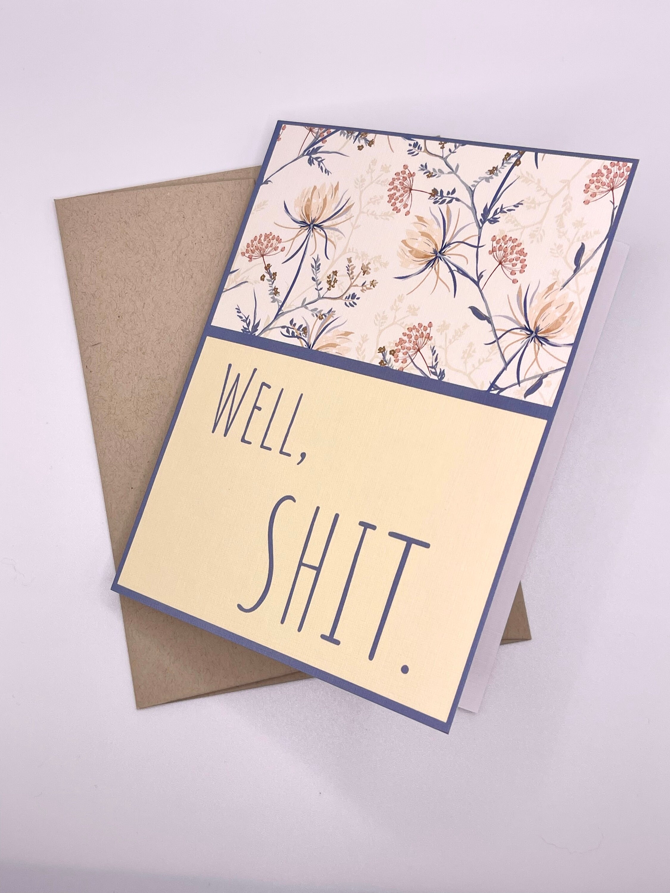 Well, Shit Greeting Card - Etsy