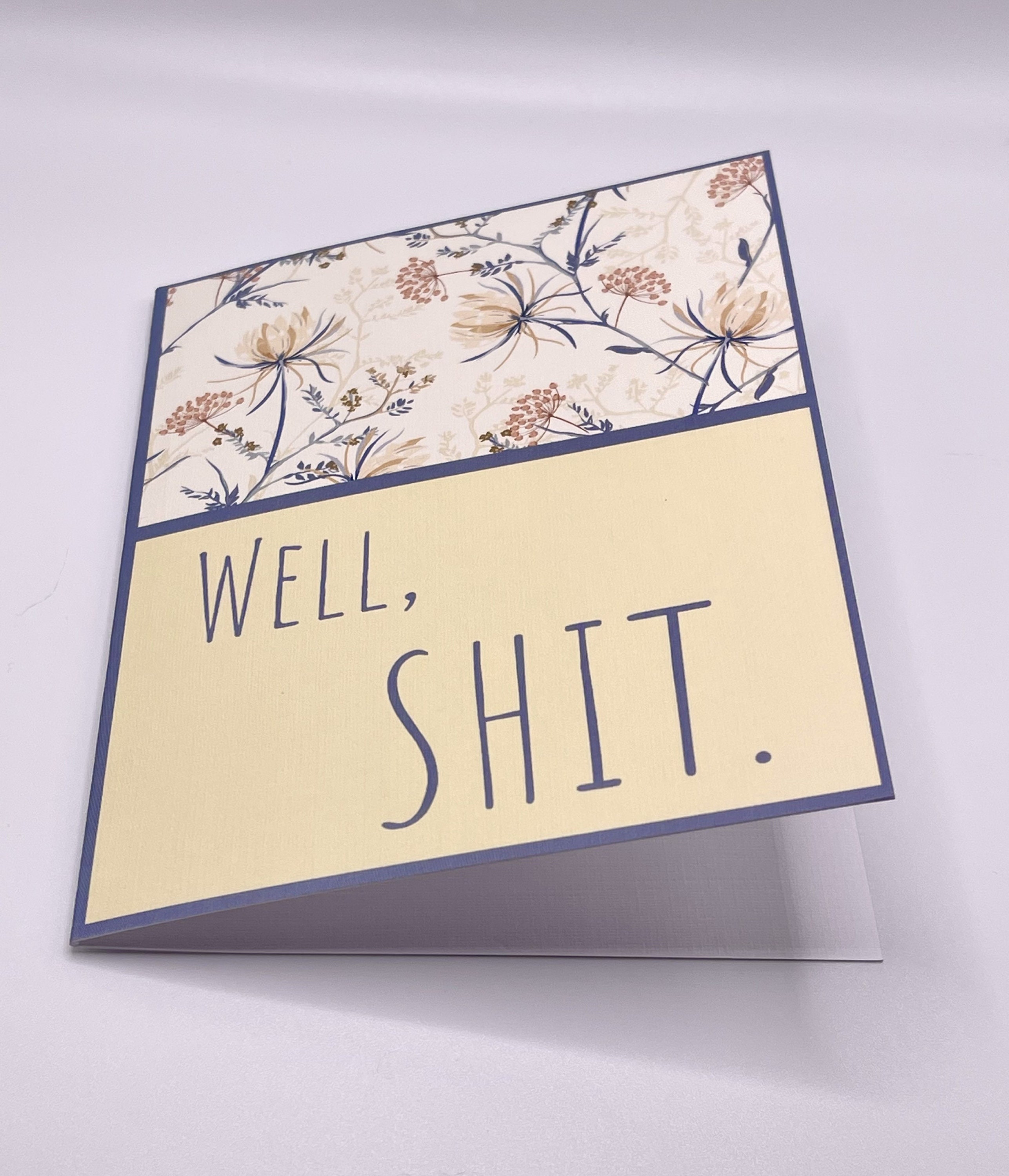 Well, Shit Greeting Card - Etsy