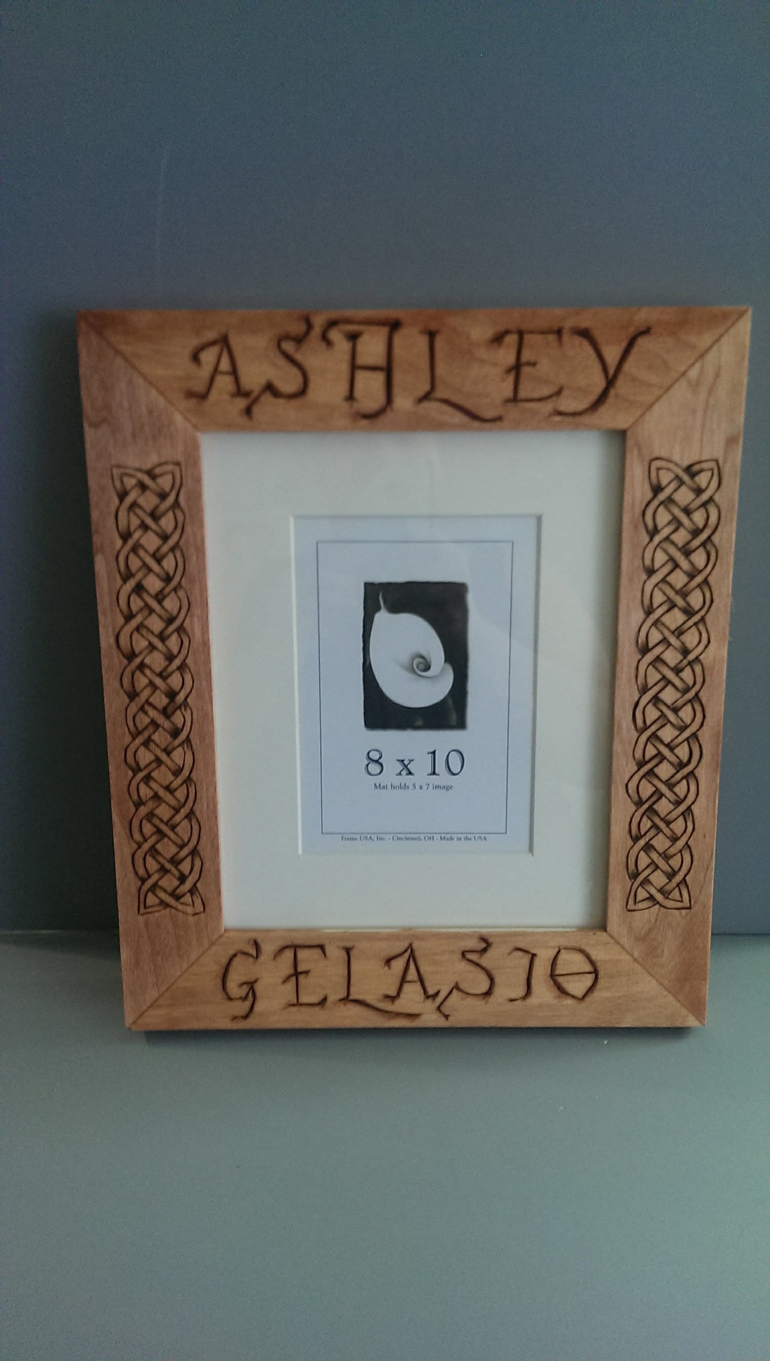 Custom Name Celtic Love Knot Wedding Frame - Etsy