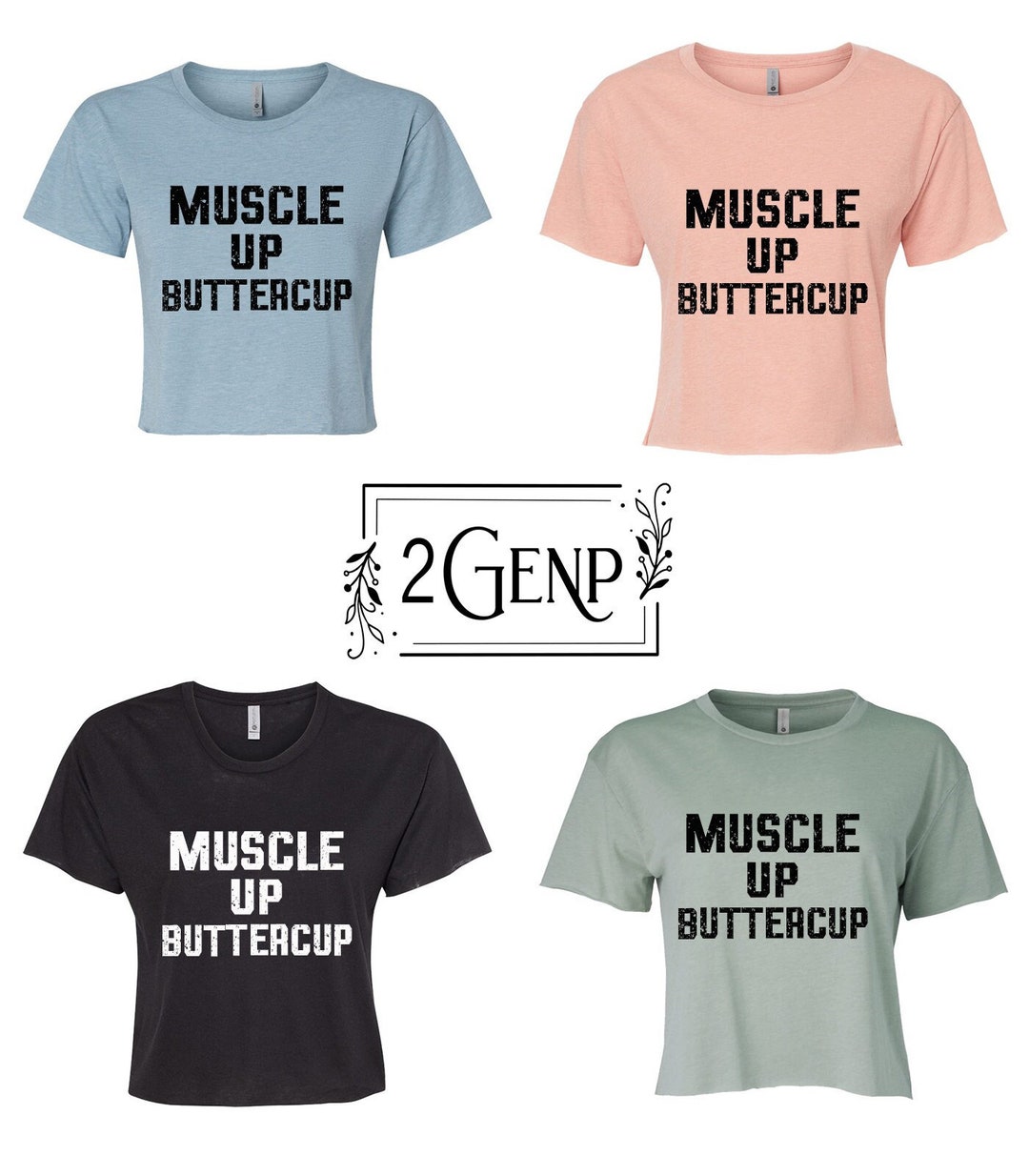 Crop Top Muscle up Buttercup Custom Crop Top Fitness Crop - Etsy