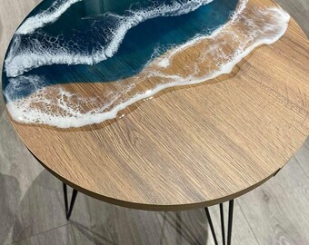 Ocean Resin Table, Resin Coffee Table, 3d Wave, Functional Art, Epoxy ...