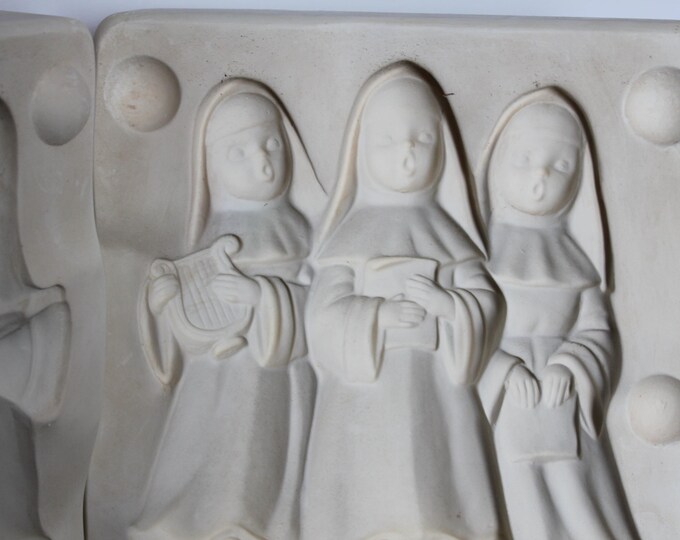 Vintage Singing Nuns Slip Cast Mold. Plaster Ceramics Mold, Large Size ...