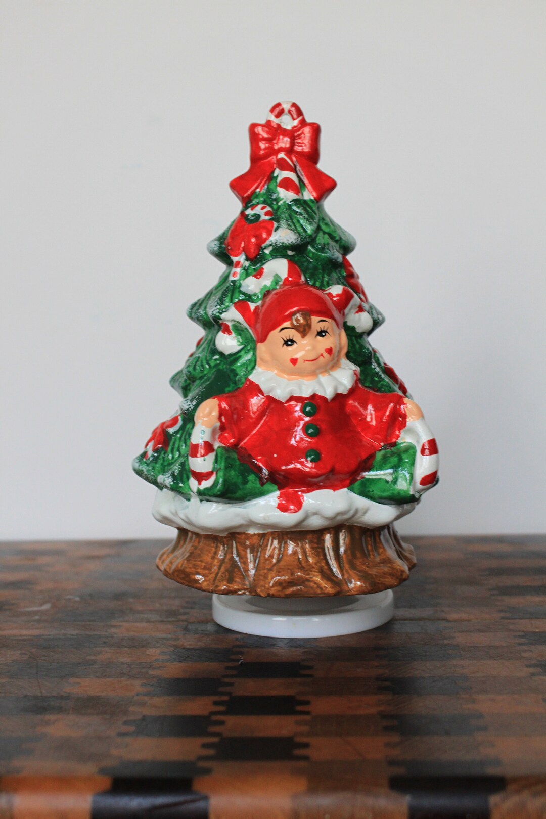 Vintage Christmas Jester Music Box. Brinns, Ceramic, CHIP, Cute ...