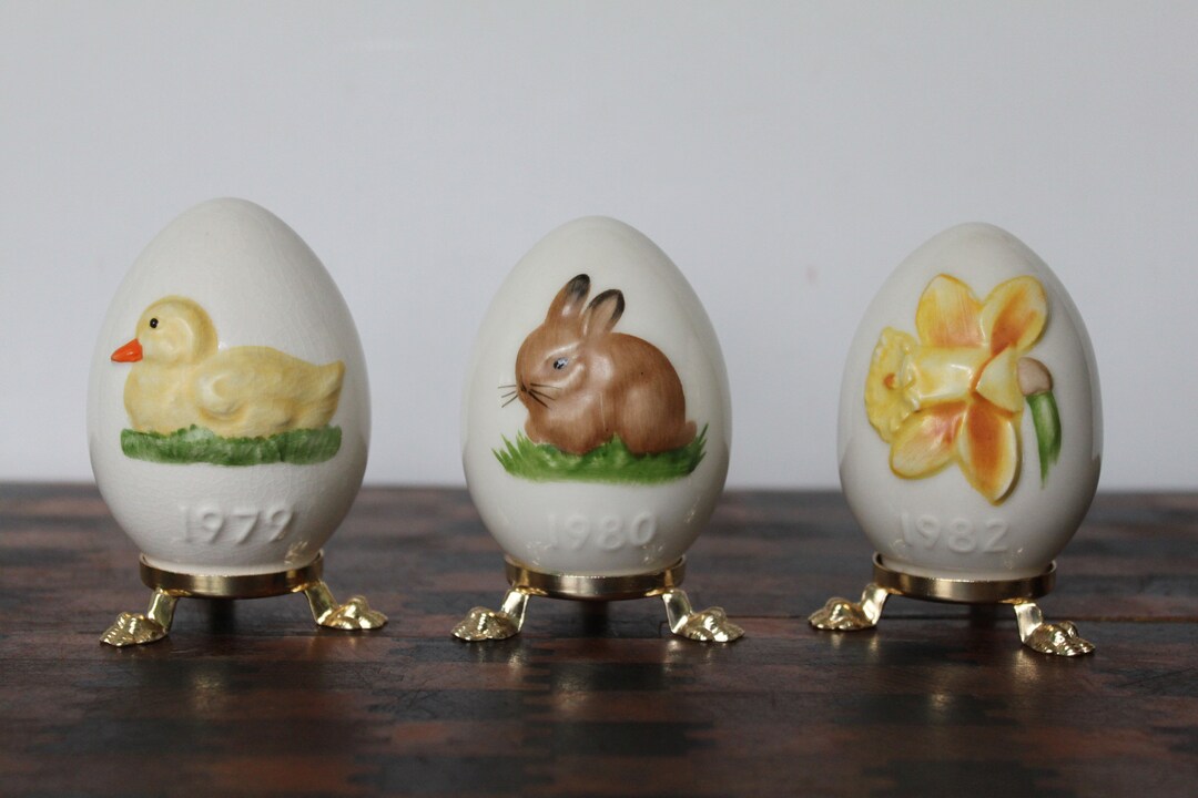 Vintage Goebel Easter Eggs. CHOOSE 1, 1979, 1980, 1982, Duck, Rabbit ...