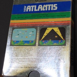 Imagic New Atlantis Video Game for Vintage Collectible Memorabilia ...