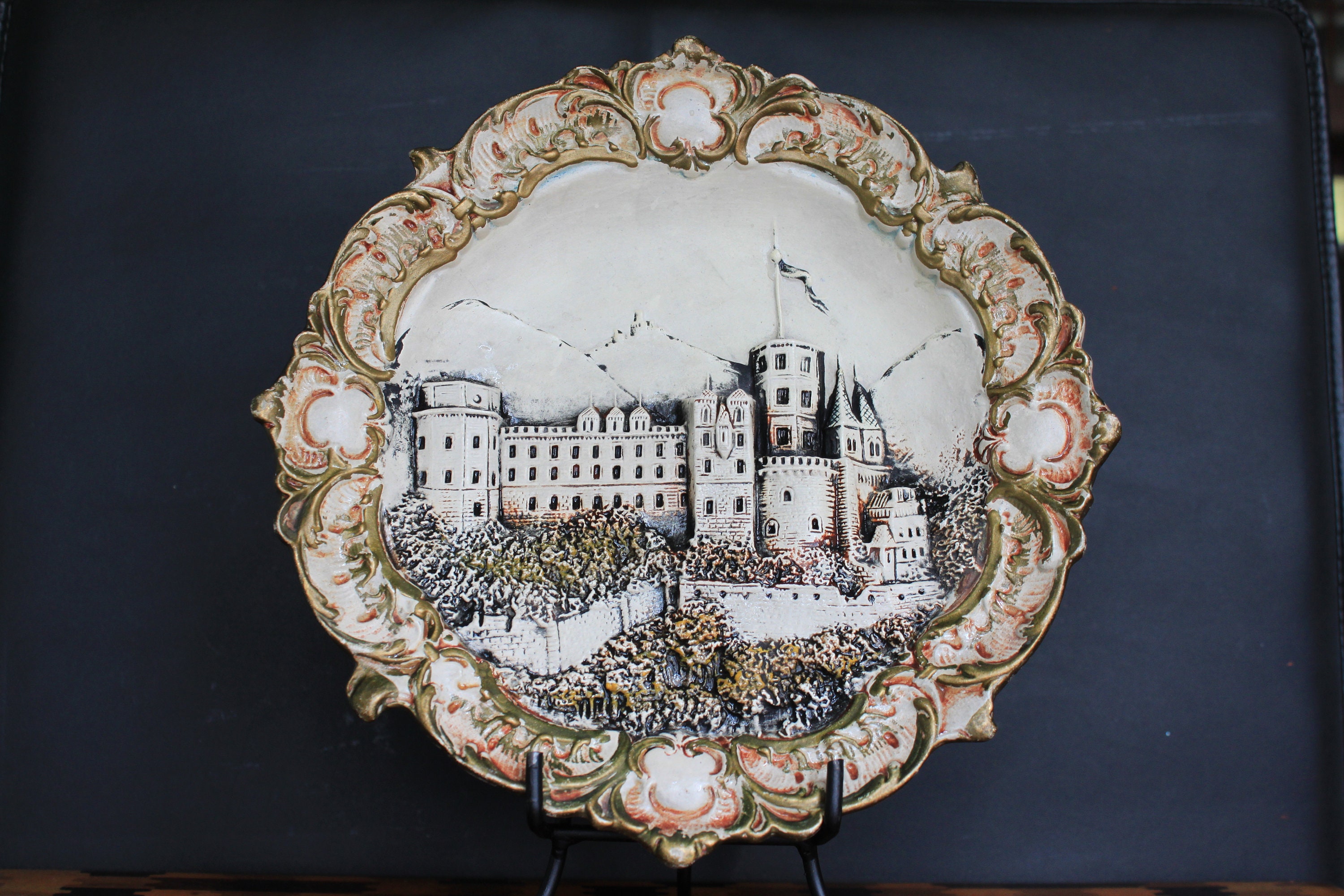 Vintage German Castle Collectible Plate. Ceramic Wall Hanging - Etsy