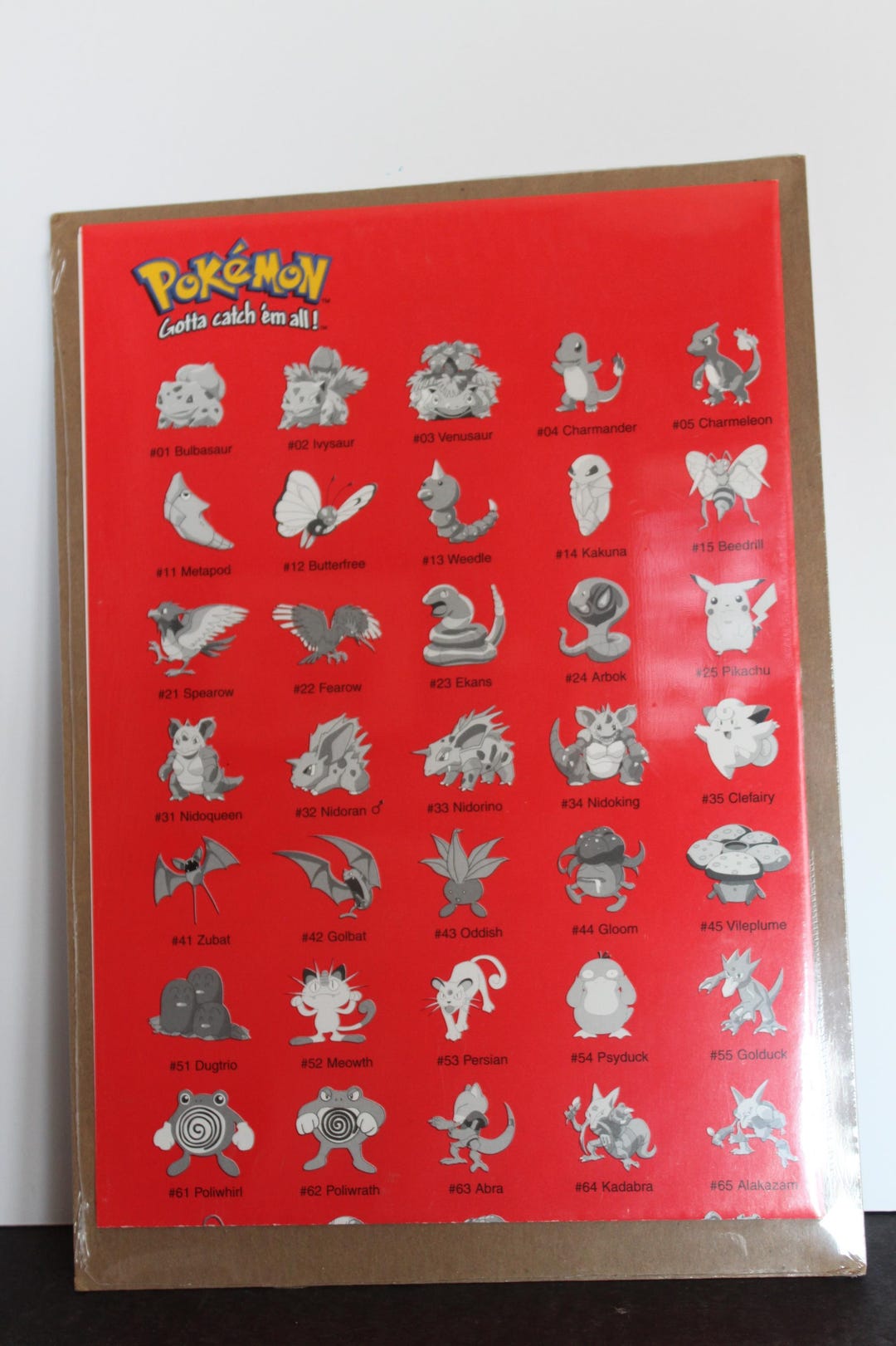 Vintage Pokemon Poster and Sticker Set. Pokedex Poster, NOS, Unopened ...