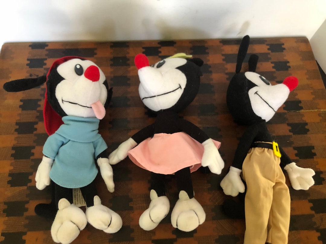 Vintage Animaniacs Stuffed Plush Toy. CHOOSE From 3, Yakko, Dot, Wakko ...