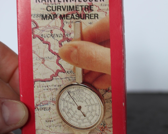 Vintage German Map Measuring Tool. Kartenmesser, Curvimetre Map Measure ...