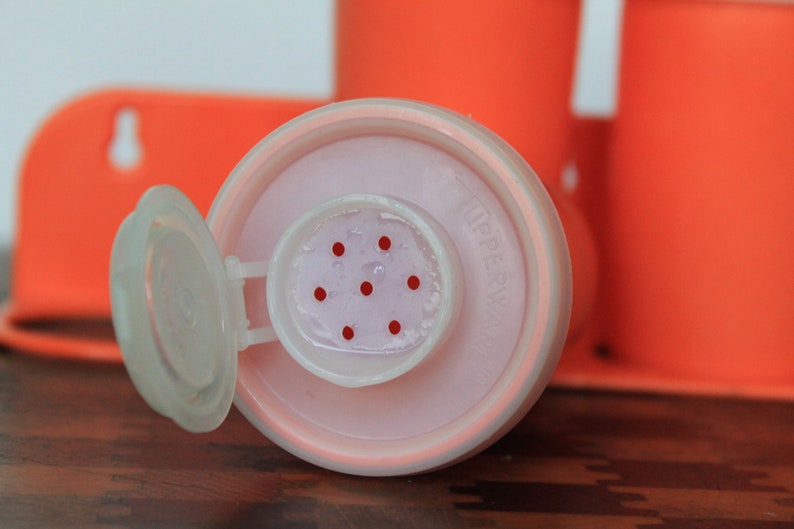 Vintage Tupperware Wall Mount Spice Rack. CHOOSE From Orange - Etsy