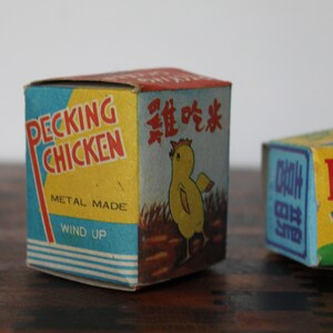 Vintage Metal Wind up Bird Toy. Choose From Chicken or Bluebird, in ...