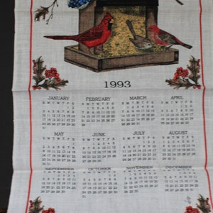 Vintage Kitchen Calendar Towel. Rustic Country Farmhouse Kitchen ...
