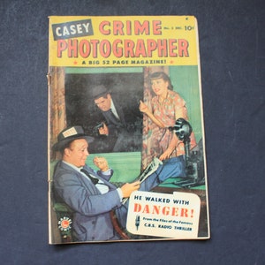 Vintage Casey Crime Photographer Comic Book. Number 3, December 1949 ...