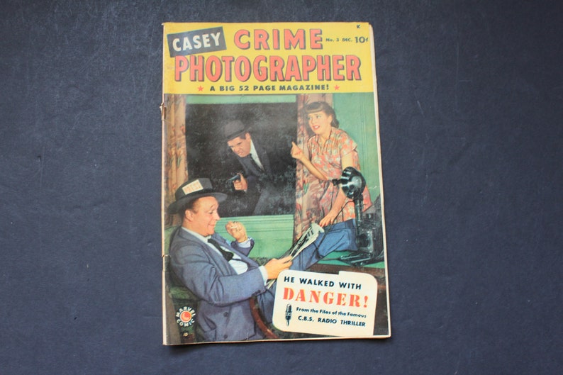 Vintage Casey Crime Photographer Comic Book. Number 3, December 1949 ...