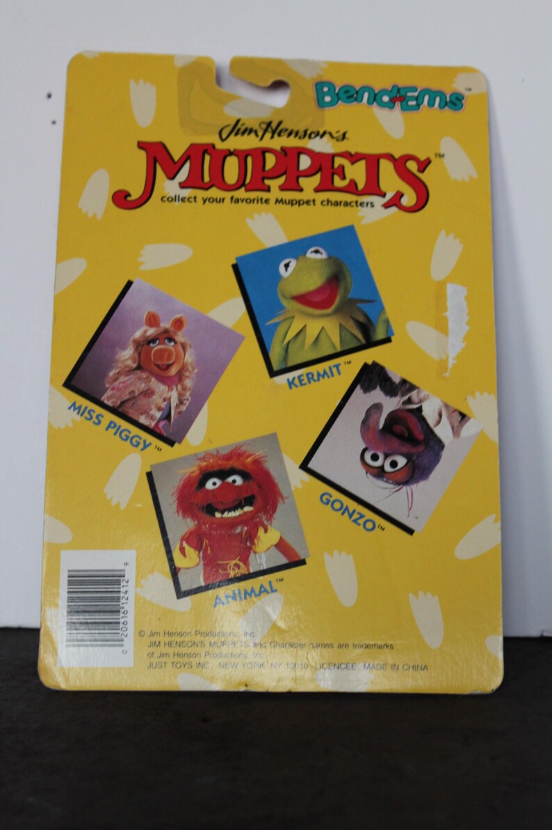 Vintage Kermit the Frog Bend Ems. Jim Hensons Muppets, NOS, in Original ...