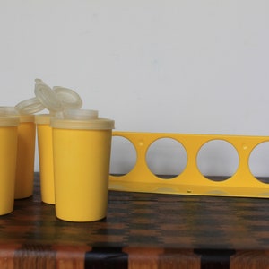 Vintage Tupperware Wall Mount Spice Rack. CHOOSE From Orange or Yellow ...