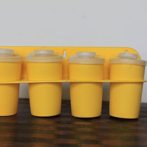 Vintage Tupperware Wall Mount Spice Rack. CHOOSE From Orange or Yellow ...