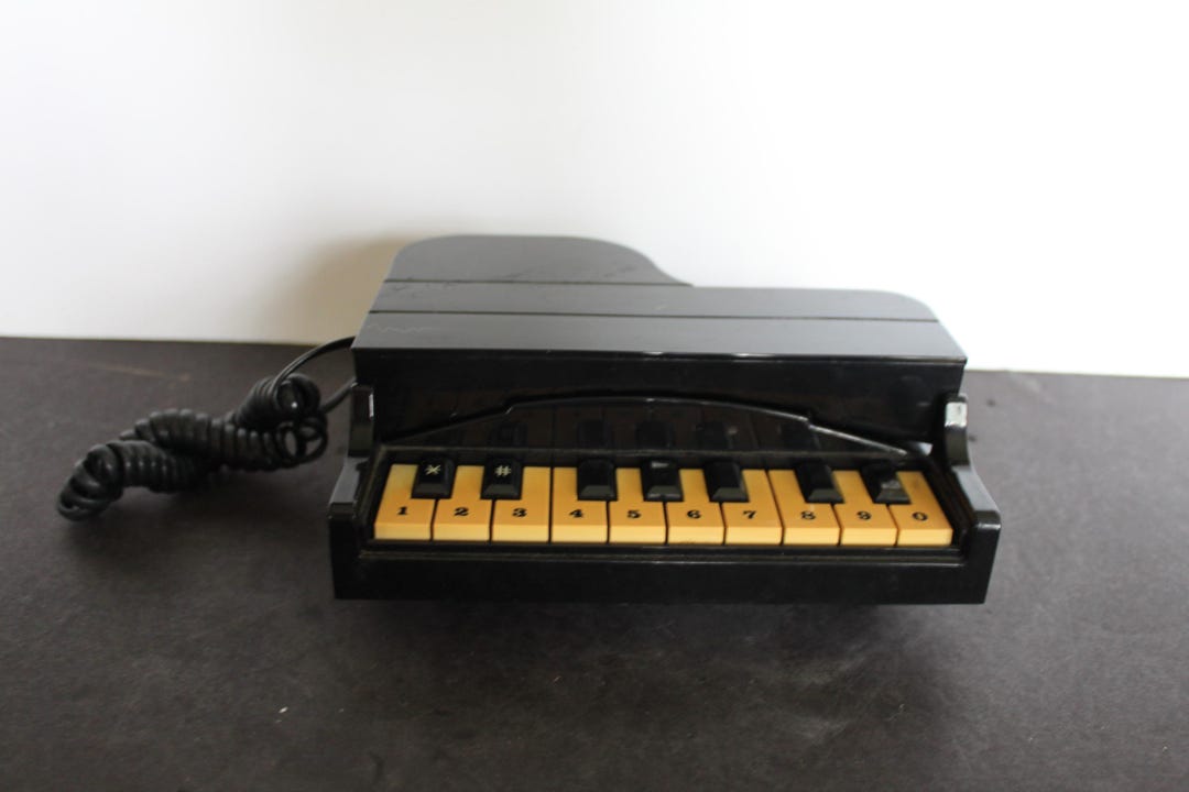 Vintage Piano Phone. Use Keys to Dial Phone Number. Kitschy Grandmacore ...