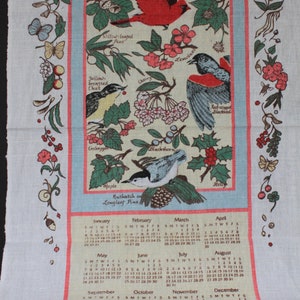 Vintage Kitchen Calendar Towel. Rustic Country Farmhouse Kitchen ...