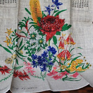 Vintage Kitchen Calendar Towel. Rustic Country Farmhouse Kitchen ...