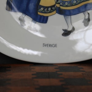 Vintage Swedish Collectible Plate. Rorlfrand, Sverigedrakten, Swedish ...