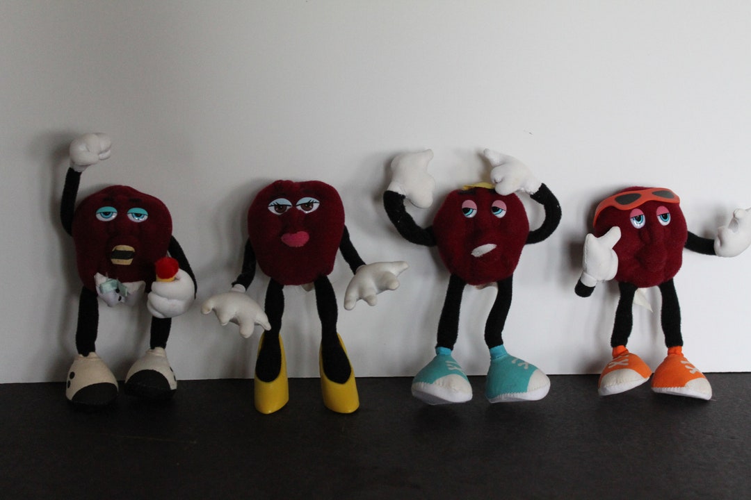 Vintage California Raisins Plush Figurines. Choose From 4, Applause ...