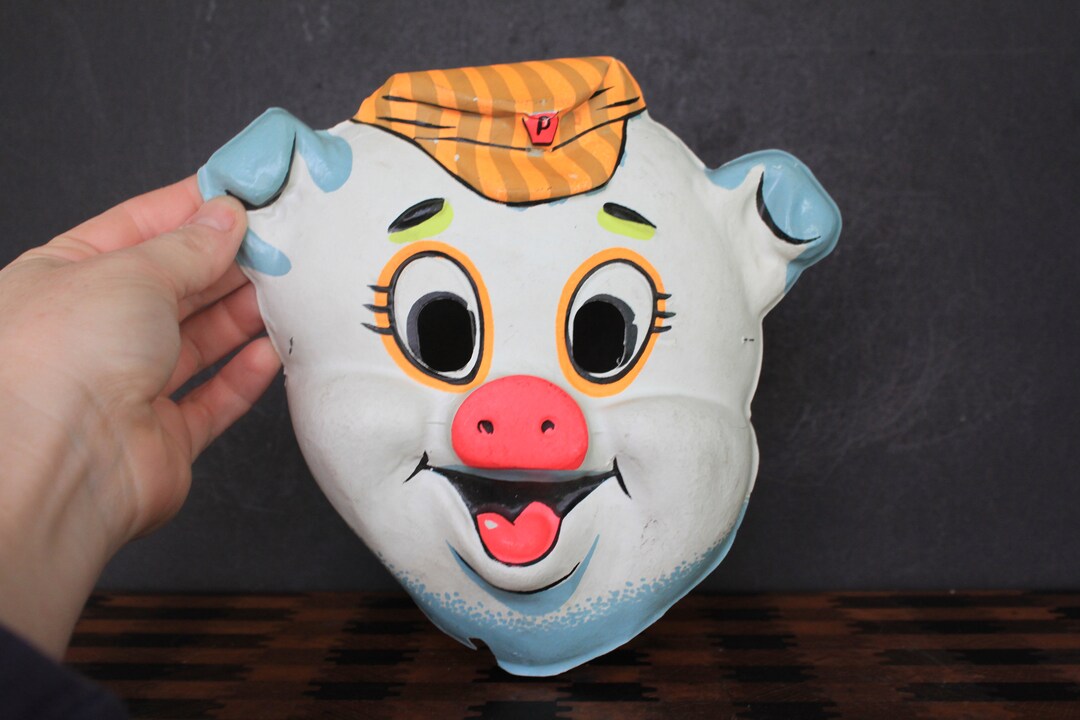 Vintage Plastic Mask. Spooky Cute Halloween Mask, Choose 1 From 4 ...