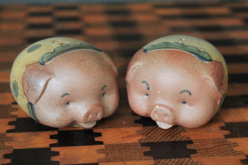 Vintage Pig Stoneware Kitchen Ware. UCTCI Mug Salt & Pepper - Etsy