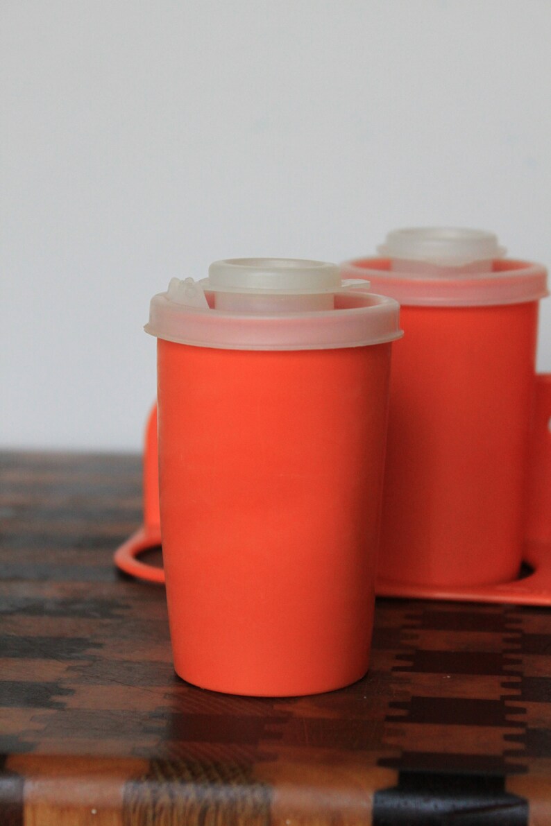 Vintage Tupperware Wall Mount Spice Rack. CHOOSE From Orange - Etsy
