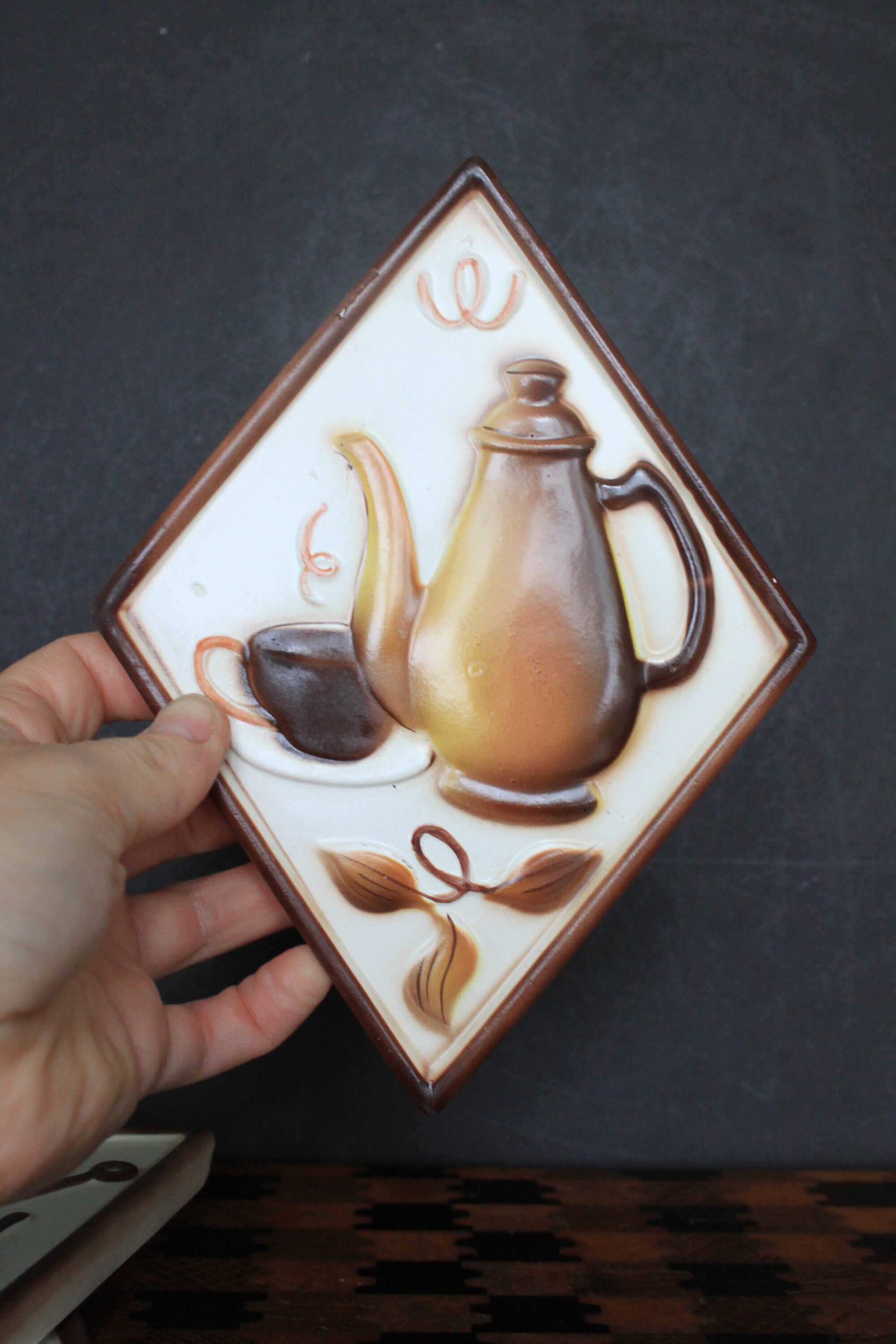 Vintage Rustic Kitchen Wall Plaques. Lefton Ceramic Diamond - Etsy